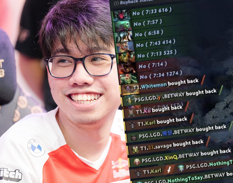 10 Buybacks 1 Teamfight! PSG.LGD & T1 In One of the Most Hype Game at ...