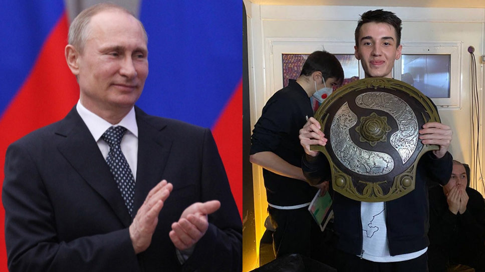 Russian President Vladimir Putin congratulates Team Spirit for victory ...