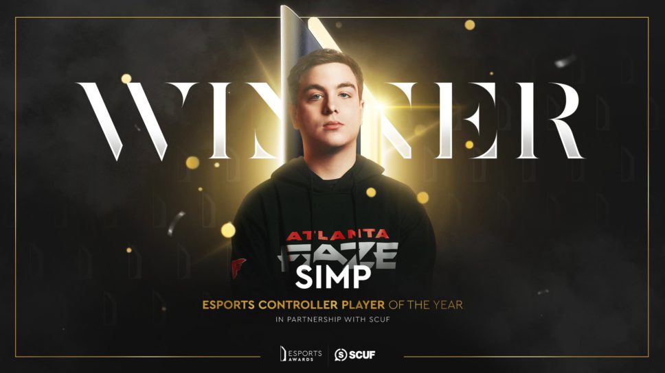 Simp won the Esports Controller Player of the Year at the 2021 Esports ...