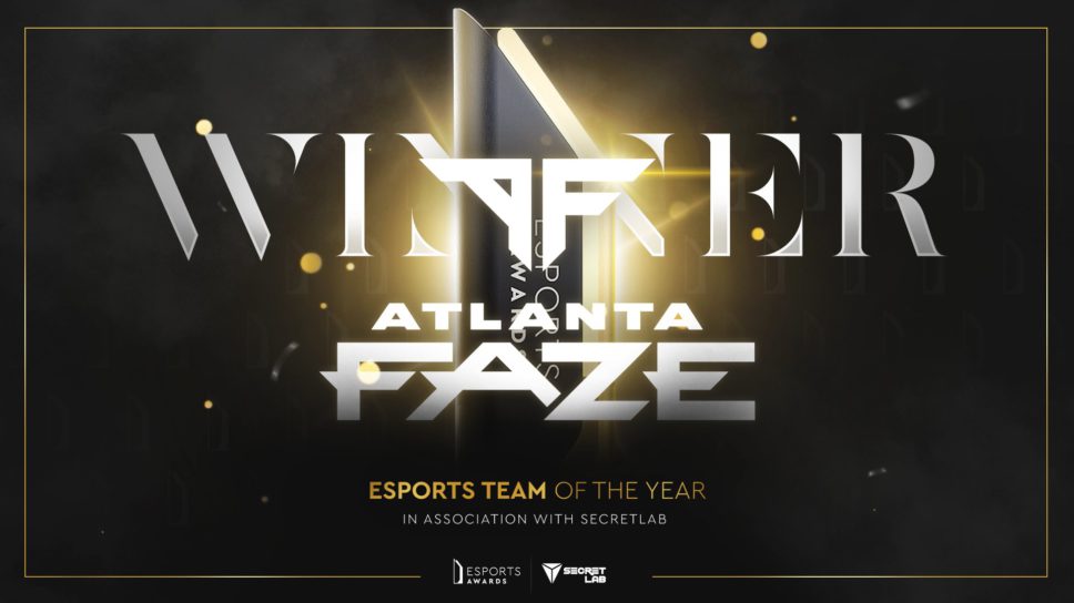 Atlanta FaZe wins the Esports team of the year at the 2021 Esports ...