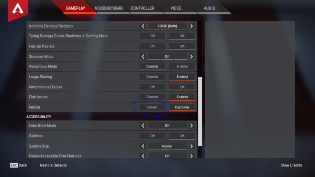 Five Apex Reticle options you have to try. (Yes, you can change them ...