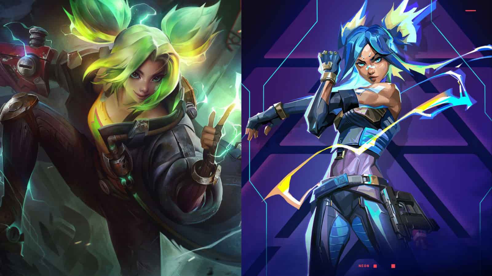 Valorant’s Neon and League of Legends’ Zeri shared a design team ...