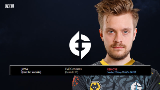 Evil Geniuses removes JerAx from its roster ahead of Tour 3 DPC ...