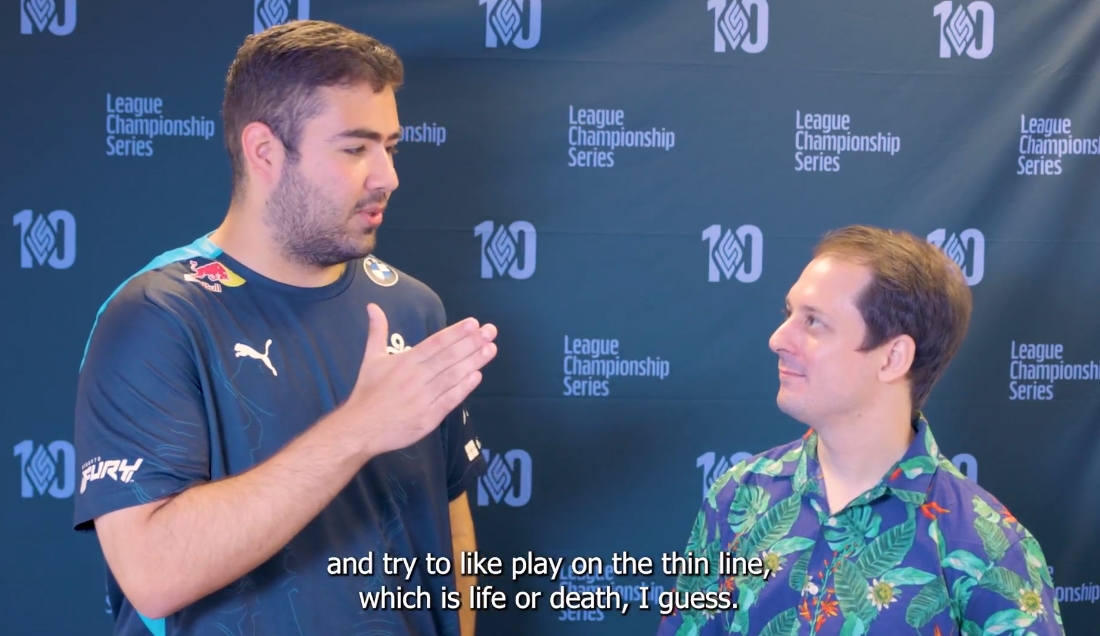 C9 Fudge: “I think being confident with your decisions is the most important thing. That’s ...