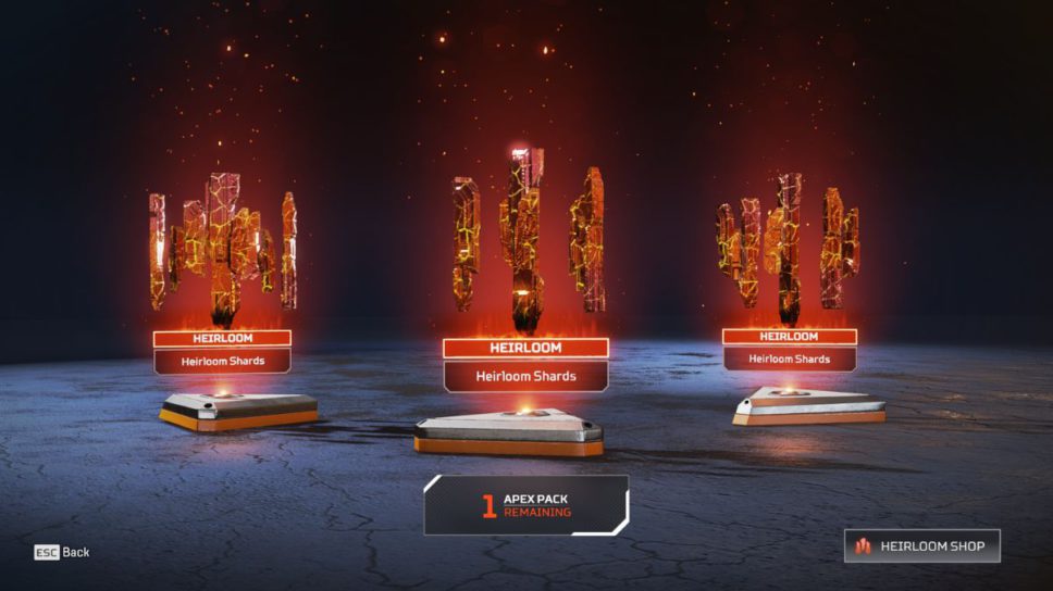 Redditor shares drop rates from 101 Apex Packs in Apex Legends ...