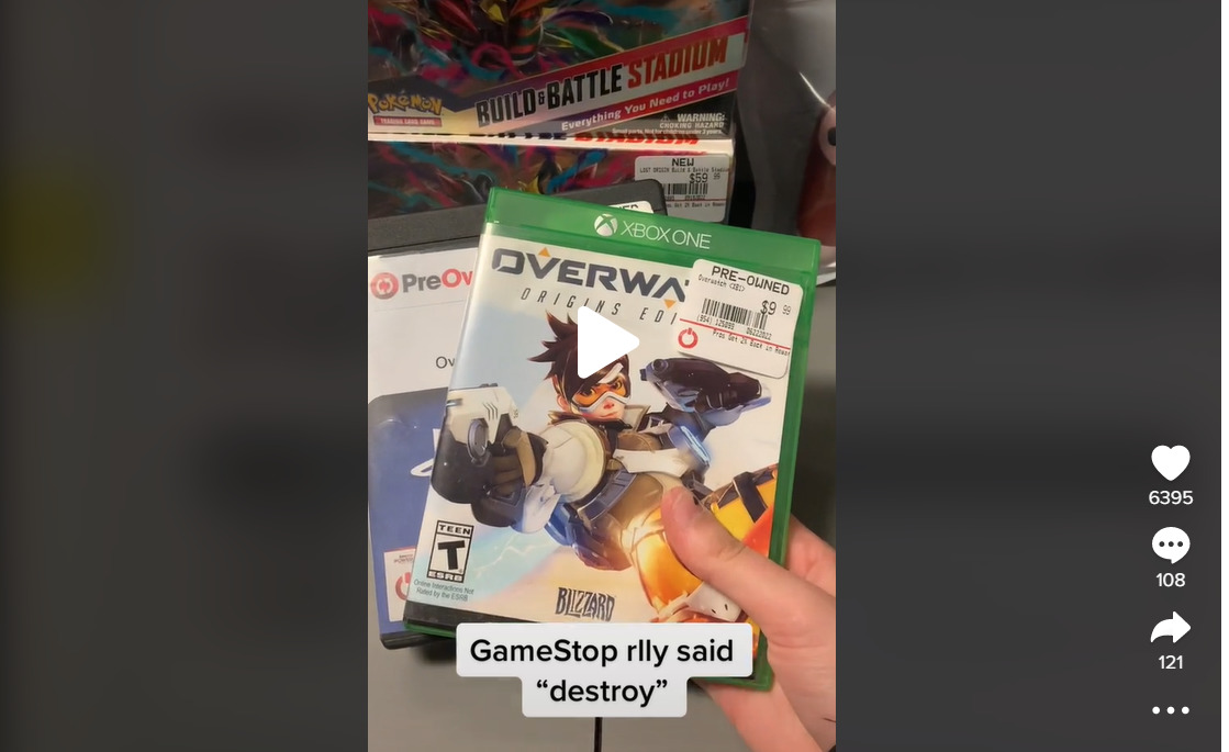 Copies of the original Overwatch are being destroyed at GameStop ...