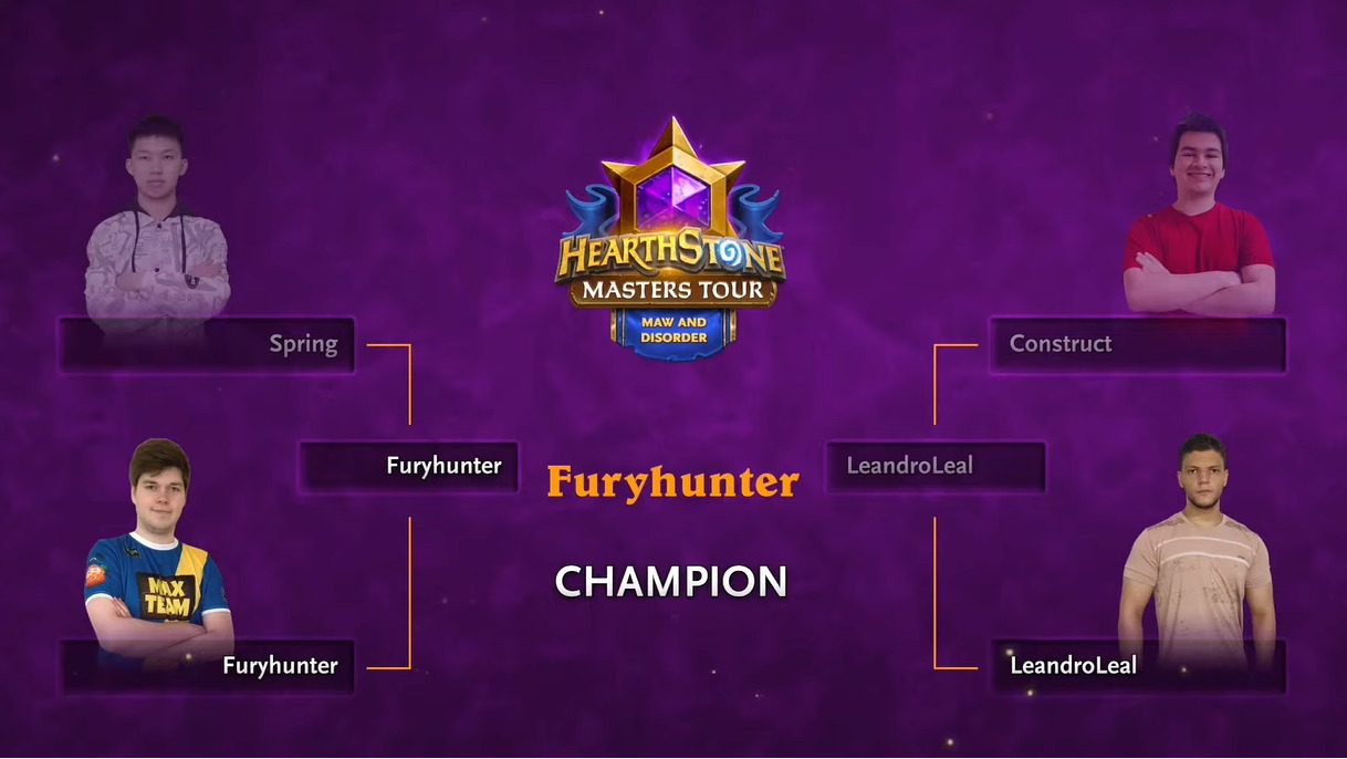 Furyhunter wins the $250K Hearthstone Maw and Disorder Masters Tour ...