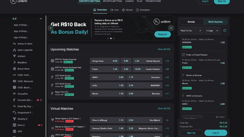 Unikrn and Entain to launch the most expansive esports betting platform ...