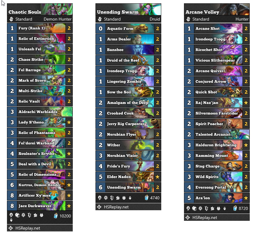 Try out 13 March of the Lich King Hearthstone decks for free with “A Lich King Recipe” Tavern ...